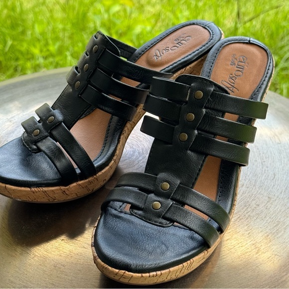 Eurosoft | Shoes | Eurosoft Black Womens Sandals 8m | Poshmark
